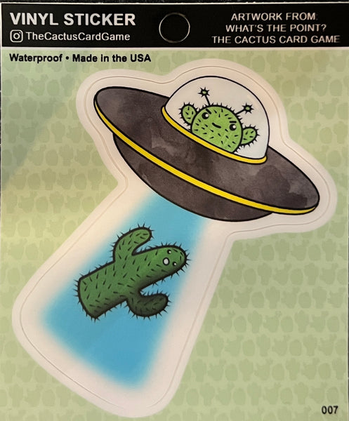 Cactus Alien Sticker | Lowell Observatory – StarrySkiesShop
